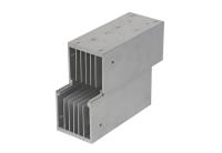 China Grey Anodized 6063 Alloy Extruded Aluminum Heatsink for sale