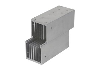 China Grey Anodized 6063 Alloy Extruded Aluminum Heatsink for sale