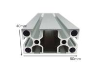 China Silvery Anodized T Slotted 6061 Aluminum Extrusion Framing For Workbench / Working Table for sale