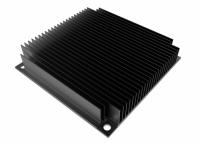 China 6005 Black Anodized Extruded Heat Sink Profiles For Audio Equipment for sale