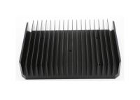 China Black Anodized 6060 Aluminum Heatsink Extrusion Profiles T66 for sale