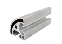 China 6063 Alloy Aluminum T Slot Profiles Half Round Shape T4 Temper NZS for sale