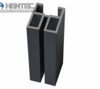 China PVDF Aluminum Extrusion Profiles For Sliding Door , With Finished Machining for sale