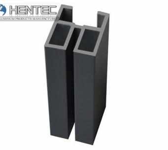 China PVDF Aluminum Extrusion Profiles For Sliding Door , With Finished Machining for sale