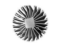 China LED Aluminum Heatsink Extrusion Profiles T66 Silvery Anodized for sale