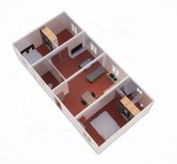 China Prefab Cabin Container Houses Safety Steel Door Simple Modern Frame Cheap Australia Portable Room Outdoor Hotel PVC Ceiling TG for sale
