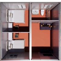 China Australian Best Price Whole Portable Well Equipped Toilet Container in Prefab Frame for sale