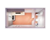 China Low Cost 20ft Portable Shed in Prefab for sale