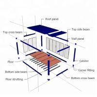 China 20ft 40ft Prefabricated Combined Container House Modular Office for sale