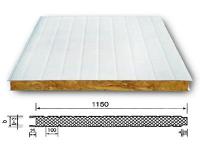 China Most Popular Ireland Firm Green Insul Rock Wool Wall Panel for Warehouse for sale