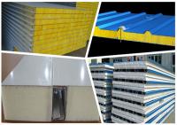 China New Lowes Metal Roofing Cost Insulated Pu/eps/rock Wall Panels Sandwich Panels for sale