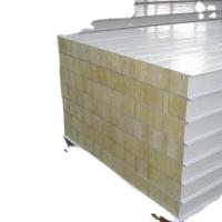China Color Steel Customized Rock Wool Sandwich Panels for Roof and Wall for sale