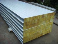 China Color Steel Customized Rock Wool Sandwich Panels for Roof and Wall for sale