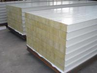 China Color Steel Customized Rock Wool Sandwich Panels for Roof and Wall for sale