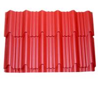 China Corrugated Roofing Sheet Roofing Tiles Top Quality Fire Resistant High Strength Color Coated Steel Plain Roof Tiles Light Weight for sale