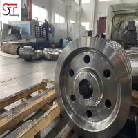 China Blast Furnace Carbon Steel Forging Mild Steel Q345 For Bell Gear Ball Mill Gear for sale