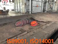China Customized Free Forged Crane Wheel Hub For Heavy Duty Port for sale