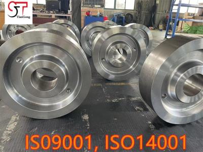China Stacker Crane Systems 42CrMo Free Forging Forged Trolley Wheel  For Port Crane for sale