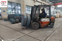 China Rough Forged Carbon Steel 35# 45# 42CrMo,42CrMo4 Forging Wheel Blank OEM for sale