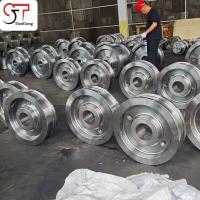 China Alloy Steel Metal Forgings 42CrMo Rough Machined Crane Wheel for sale