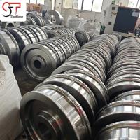 China Open Die Forged Steel Crane Port Machinery Wheels For High Load Industrial for sale