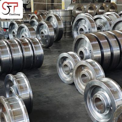 China Large-Diameter Crane Guide Wheels for Container Stacker Vertical Alignment for sale