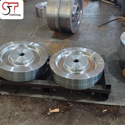 China Rough Machined Crane Wheel In 4140 Alloy Steel Material for sale