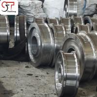 China Heavy-Duty Forged Crane Wheels for Overhead Bridge Girder Travel Systems for sale