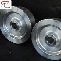 China Precision-Machined Crane Trolley Wheels on Gantry Crane Runway Beams for sale