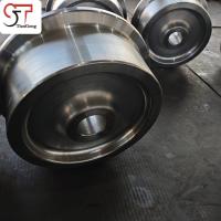 China Precision-Machined Crane Trolley Wheels on Gantry Crane Runway Beams for sale