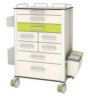China Aluminium Alloy Movable Medication Dispensing Trolley for sale