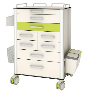 China Aluminium Alloy Movable Medication Dispensing Trolley for sale
