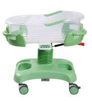 China Adjustable ABS 60kg Movable Newborn Baby Hospital Bed for sale
