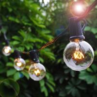 China PVC Outdoor String Light E26 E27 S14 Edison Bulb Included Waterproof LED G40 for sale