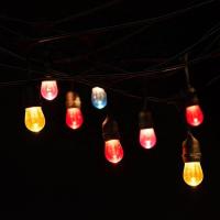 China Christmas Copper Multi Color LED RGB Xmas Rubber String Fairy Light for sale