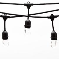 China Waterproof E27 LED Bulb String Light 2W Holder 12V 24V 110V for sale