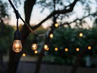 China 20 Bulbs Battery LED 120V String Light Balls For Outside Garden Patio Party IP65 for sale