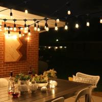 China Wedding Garden Party Connectable Festoon Globe Garland With Lamp Luminous for sale