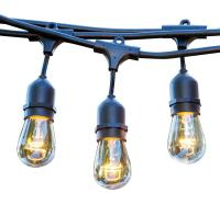 China Christmas Style 48ft S14 LED Edison Bulbs String Lights For Indoor Outdoor for sale