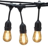 China Christmas Style 48ft S14 LED Edison Bulbs String Lights For Indoor Outdoor for sale