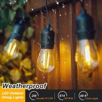 China Manufactory 500m Connect Solar Led Outdoor String Light Working Temperature -20-40 C for sale