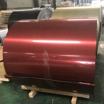 China Wholesale Color Coated Aluminum Coil 0.08-3.00mm PE PVDF Prepainted Aluminum Roll for sale