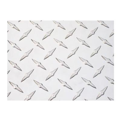 China Aluminum Diamond Checkered Plate Sheet 3003 5052 6061 Embossed Anti Slip 0.3-10mm Thickness for sale