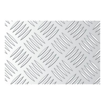 China Aluminum Checkered Plate 3003 5052 0.3-10mm Thickness Anti-Slip Diamond Pattern for sale