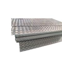 China 4x8 Feet Anti-Skid Aluminum Checkered Plate 2mm Thickness Five Bar Embossed Floor Plate for sale
