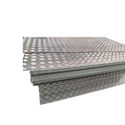 China 4x8 Feet Anti-Skid Aluminum Checkered Plate 2mm Thickness Five Bar Embossed Floor Plate for sale