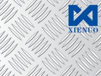 China Aluminum Checker Plate 5 Bar Embossed Anti Slip Sheet 0.3-10mm Thickness 500-1550mm Width for sale