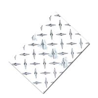 China Aluminum Checker Plate 1050 1100 Anti Slip Embossed Diamond Floor Plate 0.3-10mm Thickness for sale