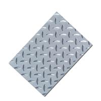 China Aluminum Checkered Plate 3 Bar 5 Bar Diamond Pattern 1050 3003 5052 0.3-10mm Thickness Anti Slip for sale