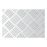 China Aluminum Diamond Checkered Plate Sheet 0.3-10mm Thickness 500-1550mm Width Anti-Slip Flooring for sale
